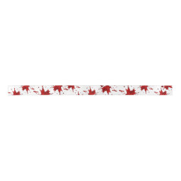 Blood Splatter Satin Ribbon | Zazzle