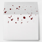 Blood Splatter Scary Halloween Envelope | Zazzle