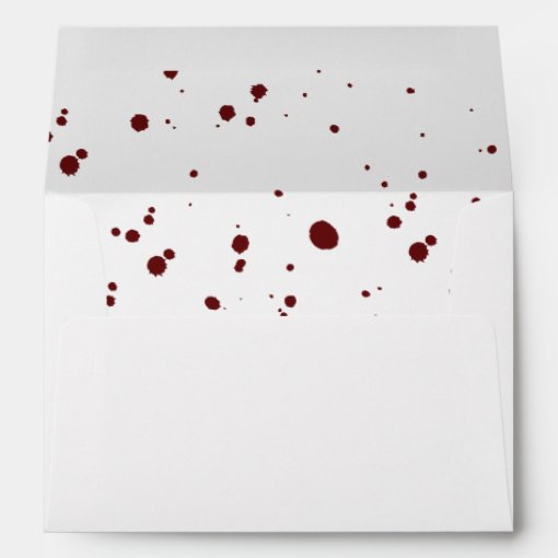 Blood Splatter Scary Halloween Envelope | Zazzle