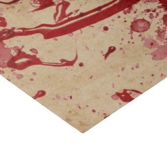 Blood Splatter Tissue Paper | Zazzle