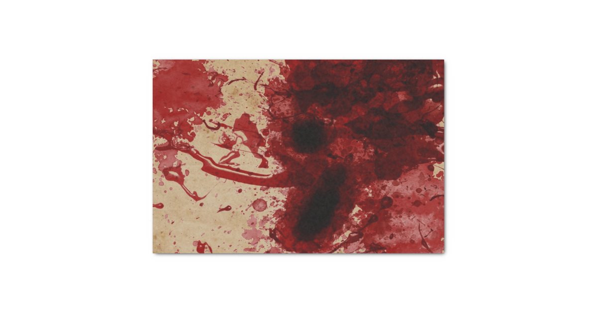 Blood Splatter Tissue Paper | Zazzle