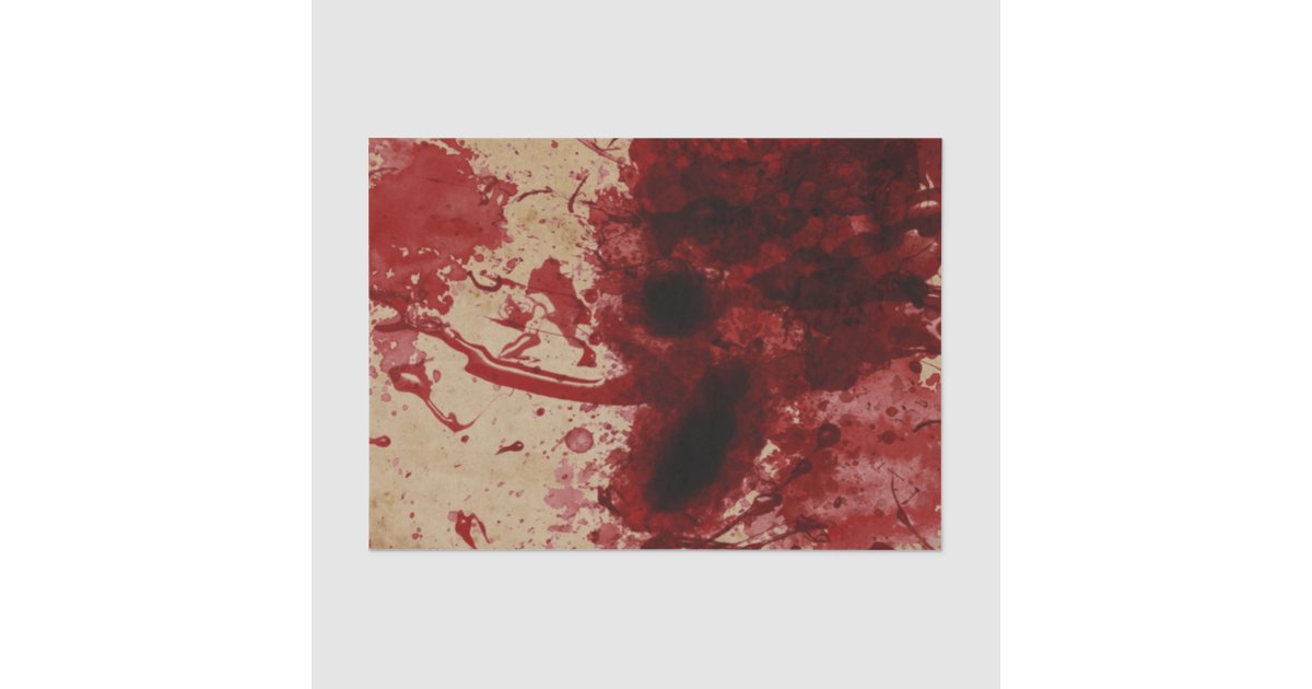 Blood Splatter Tissue Paper | Zazzle