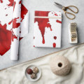 Blood Splatter Wrapping Paper | Zazzle