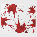 Blood Splatter Wrapping Paper | Zazzle