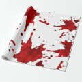 Blood Splatter Wrapping Paper | Zazzle