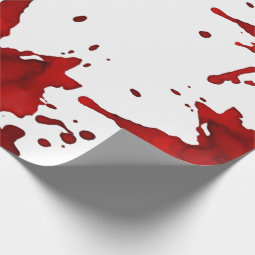 Blood Splatter Wrapping Paper | Zazzle