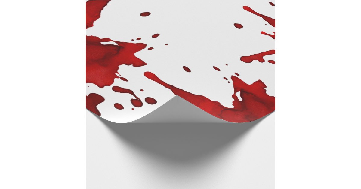 Blood Splatter Wrapping Paper | Zazzle