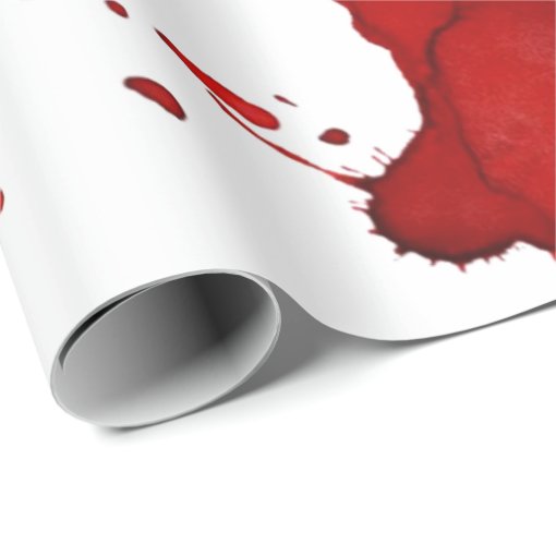 Blood Splatter Wrapping Paper | Zazzle