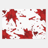 Blood Splatter Wrapping Paper Sheets | Zazzle