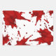 Blood Splatter Wrapping Paper Sheets | Zazzle