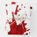 Blood Splatter Wrapping Paper Sheets | Zazzle