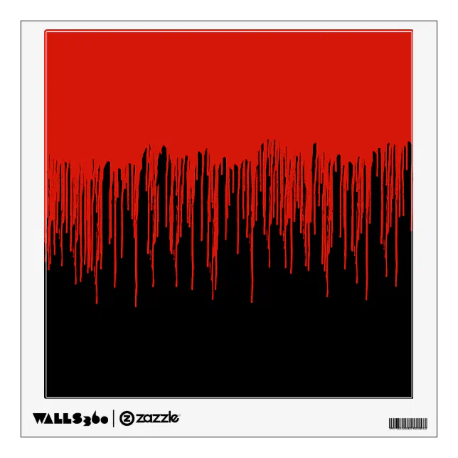 Blood Splattered Halloween Wall Sticker | Zazzle