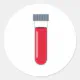 Blood Test Tube Classic Round Sticker | Zazzle