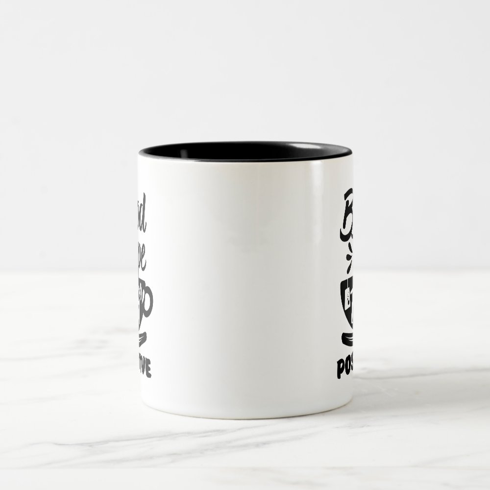 Blood Type Tea Positive Funny Tea Lover Puns Two-Tone Coffee Mug sold ...