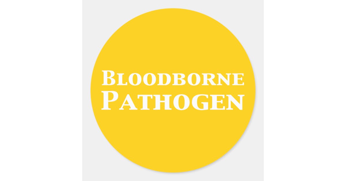 Bloodborne Pathogen Gifts Classic Round Sticker | Zazzle