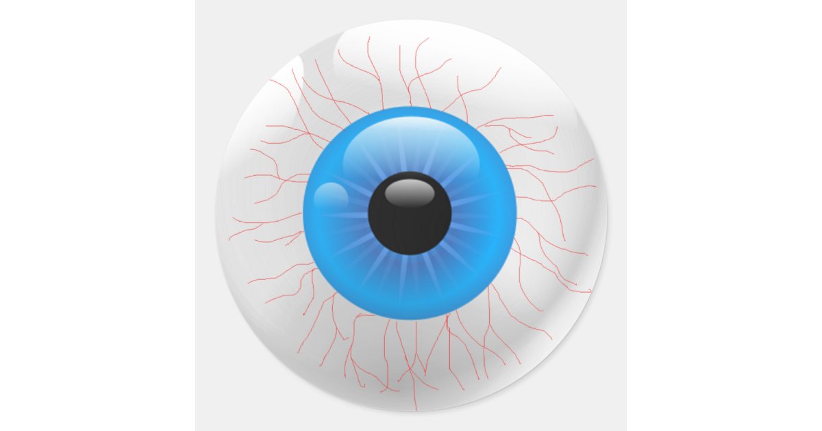 Bloodshot Eyeball Sticker | Zazzle