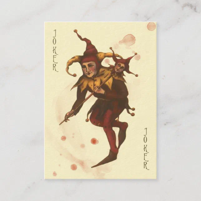 Bloodstained Joker Calling Card | Zazzle