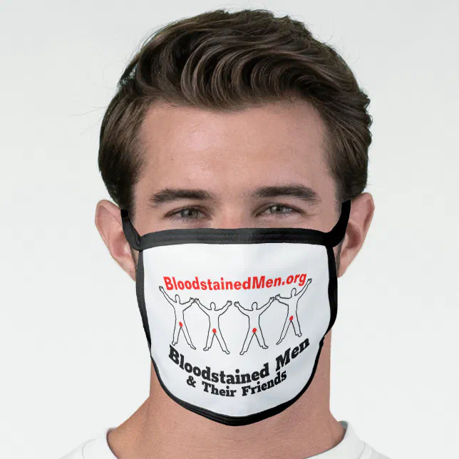Bloodstained Men & Their Friends(white) face mask | Zazzle