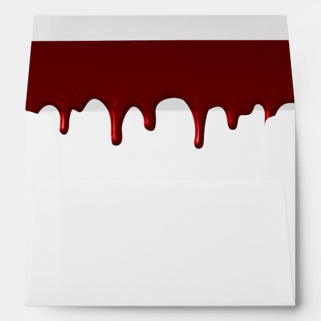 Bloody Drips Halloween Scary Blood Envelope | Zazzle