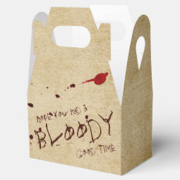 Bloody Halloween Party Favor Box | Zazzle