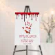 Bloody Halloween Welcome Sign | Zazzle