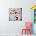 Bloody Handprint Halloween Poster | Zazzle