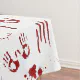 Bloody Handprints Blood Spatter Crime Scene Tablecloth | Zazzle