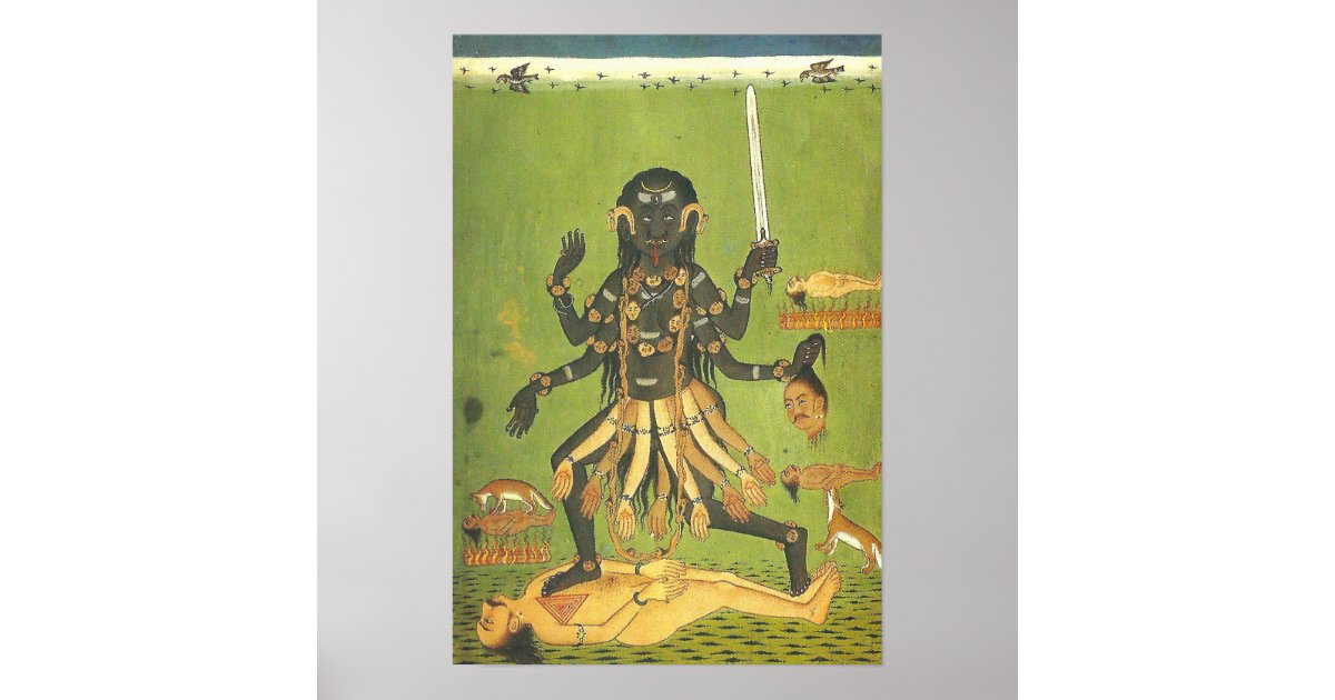 Bloody Kali patron goddess of the Thugs Poster | Zazzle