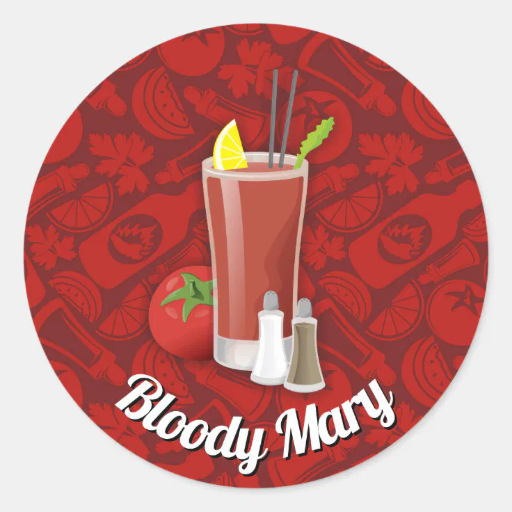 Bloody Mary Classic Round Sticker | Zazzle