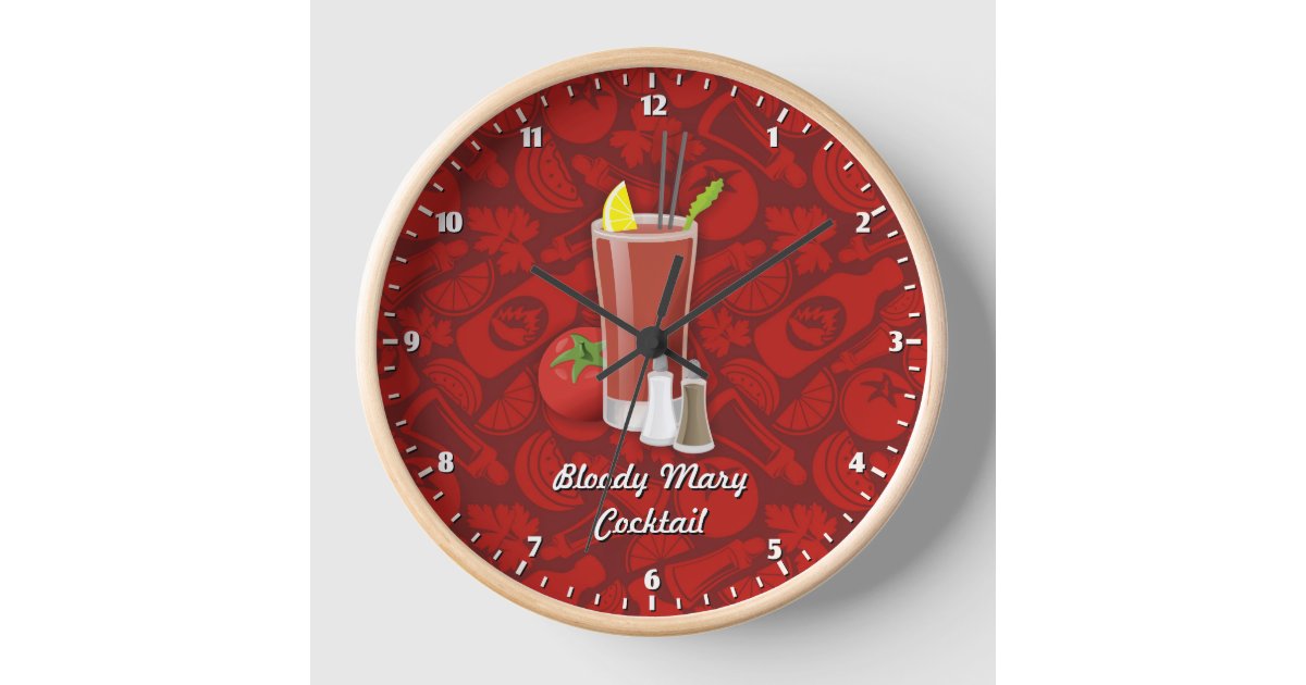 Bloody Mary Clock | Zazzle