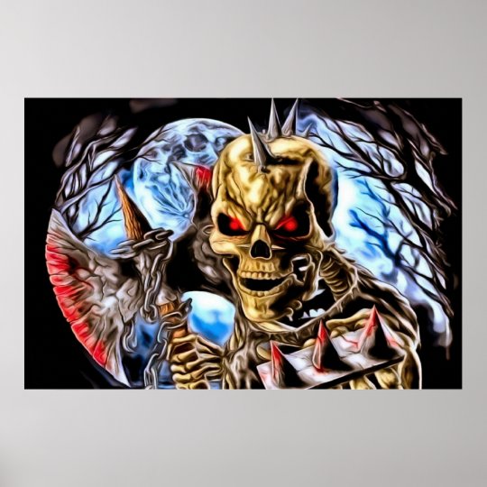 Bloody Skeleton Poster | Zazzle.com