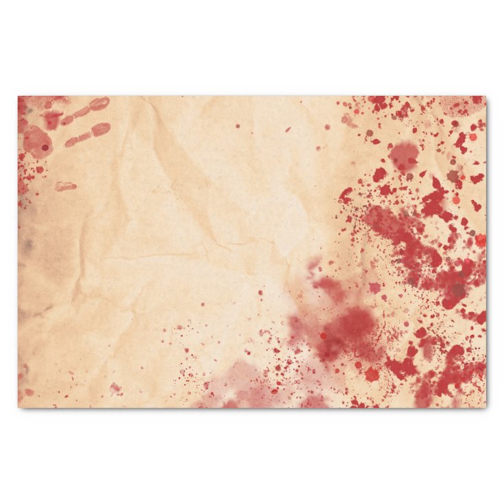 Bloody Vintage Paper Halloween Gothic Party | Zazzle