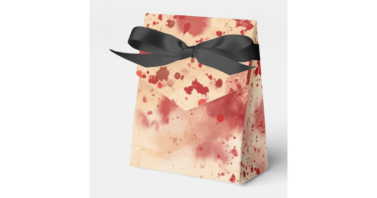 Bloody Vintage Paper Halloween Gothic Party Favor Boxes | Zazzle