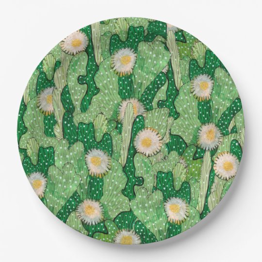 Desert Cactus Paper Plate | Zazzle.com