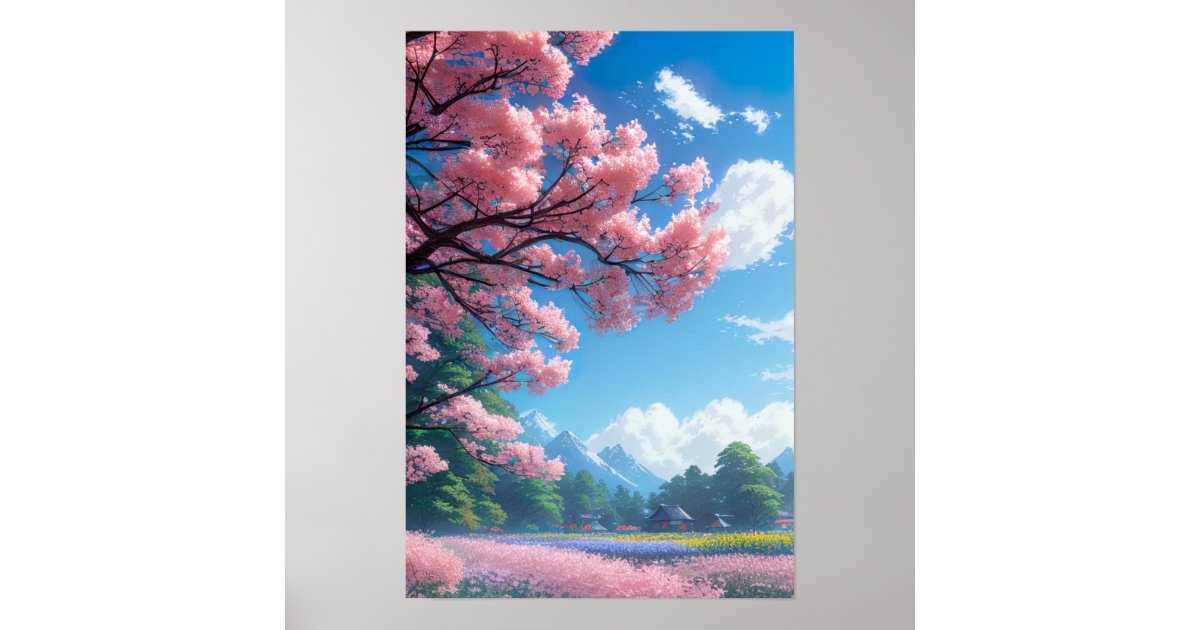 Blooming Countryside Poster | Zazzle