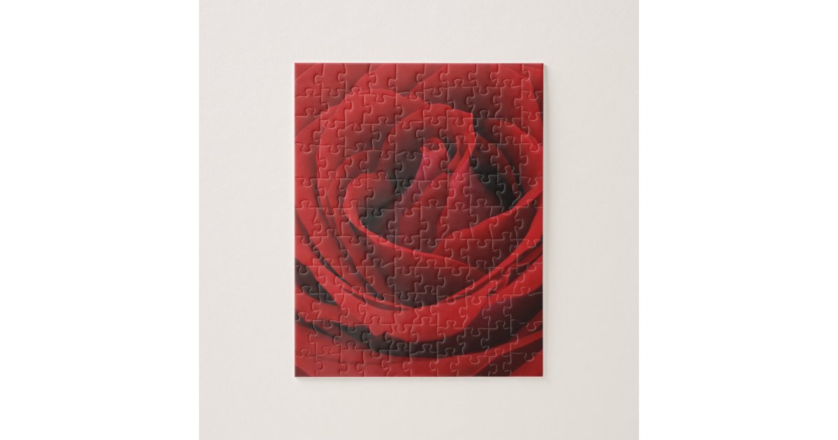 Blooming Red Rose Jigsaw Puzzle | Zazzle