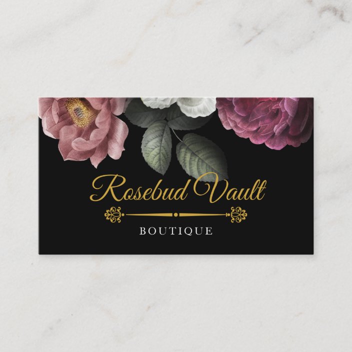Blooming Roses Business Card | Zazzle.com