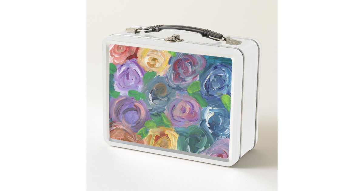 Bloomish Metal Lunch Box | Zazzle