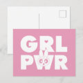 Blossom: Girl Power Invitation Postcard | Zazzle