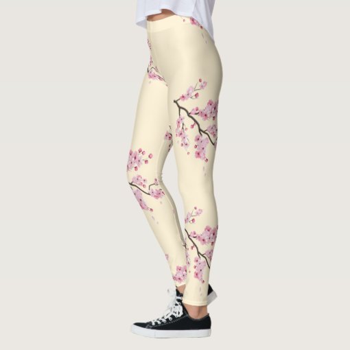 Blossom Tet Hoa Anh Dao Vietnamese NewYear WL Leggings | Zazzle