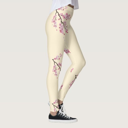 Blossom Tet Hoa Anh Dao Vietnamese NewYear WL Leggings | Zazzle