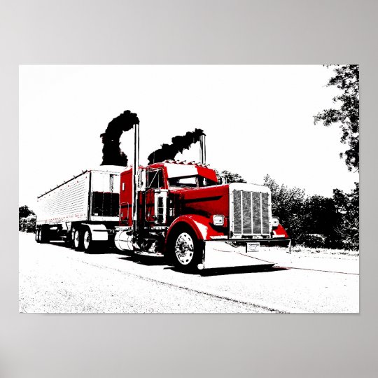 Blowing Through Peterbilt Poster | Zazzle.com