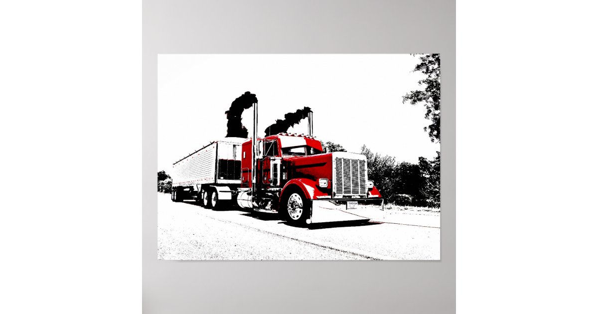 Blowing Through Peterbilt Poster | Zazzle