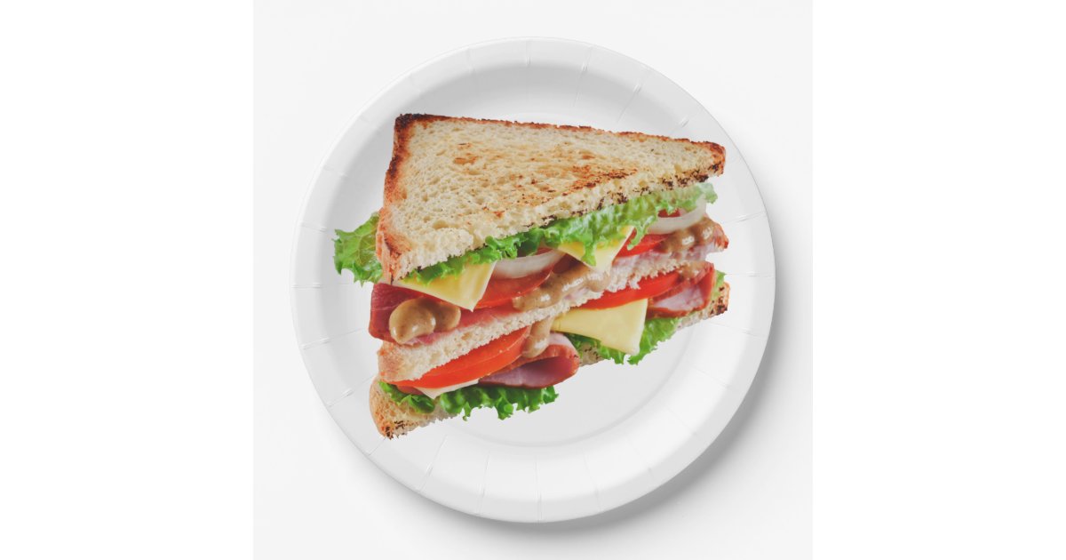 BLT CLUB PAPER PLATES | Zazzle