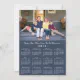 Blue 2019 Calendar 2 Custom Photos Happy New Year Holiday Card | Zazzle