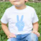 Blue 2nd Birthday Peace Out Sign Two Fingers Deuce Toddler T-shirt | Zazzle
