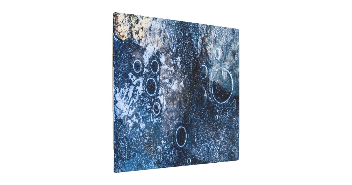 Blue Abstract Art Ice Surface | Zazzle
