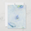 Blue Abstract Art Personalized Flat Note Card | Zazzle