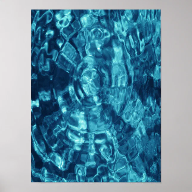 Blue Abstract Poster | Zazzle