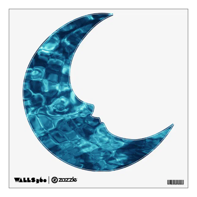 Blue Abstract Wall Sticker | Zazzle